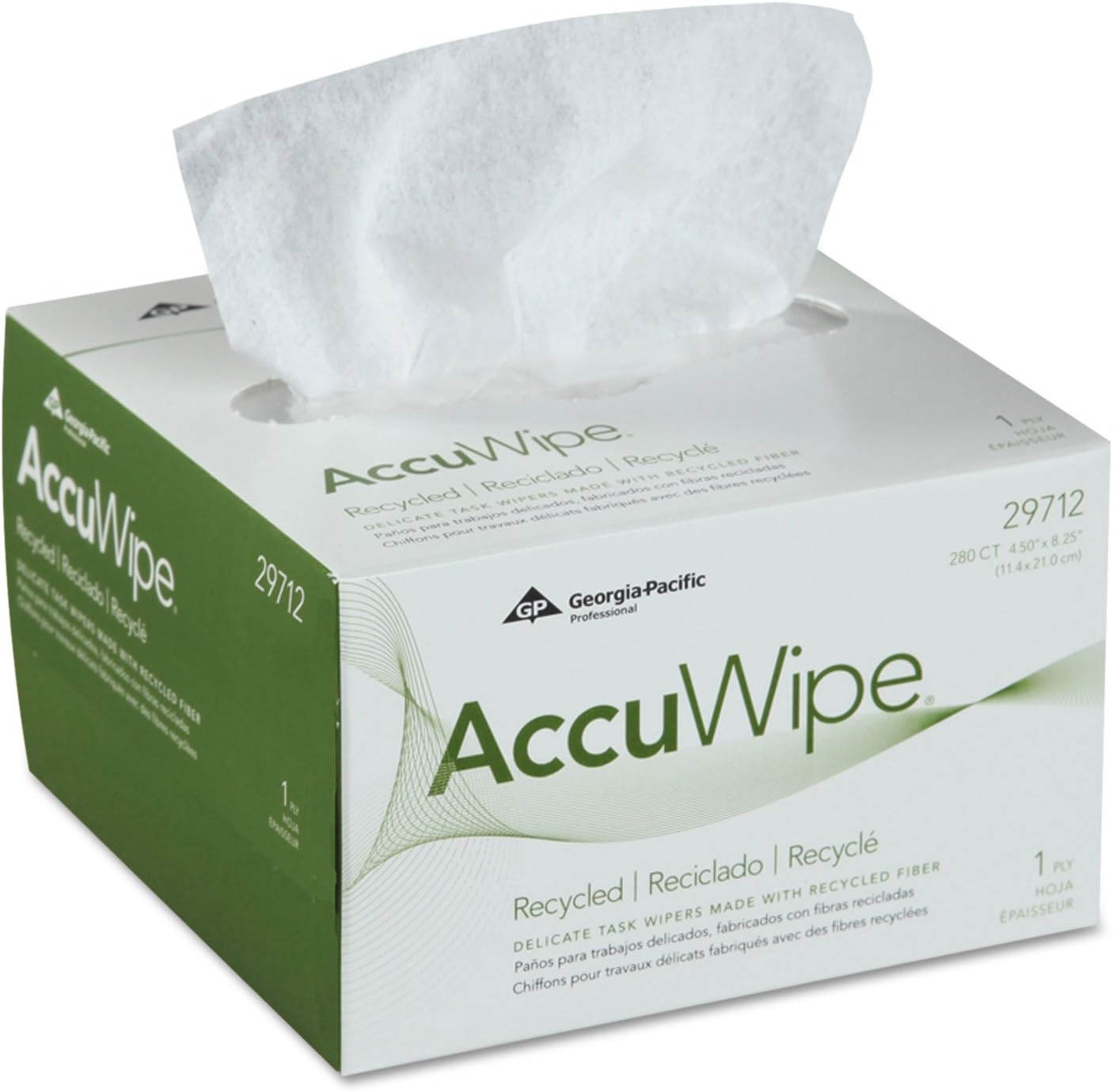 Amazon.com: AccuWipe Delicate Task Wipe Recycled Light Duty White ...
