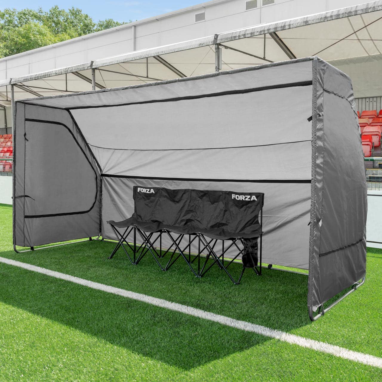 FORZA Portable Aluminium Team Benches - 4 Seat, 6 Seat & 8 Seat Benches ...