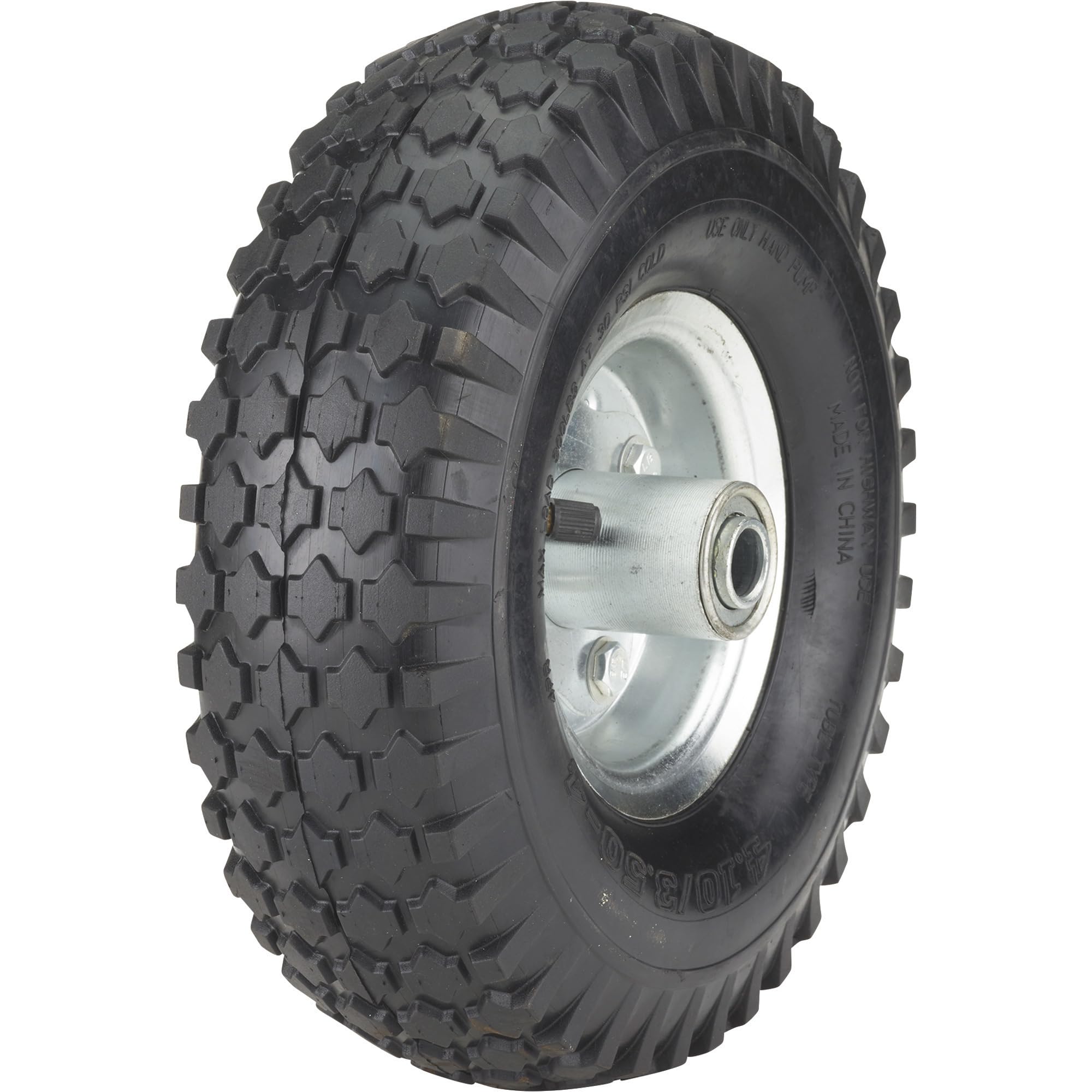 Snapklik.com : Ironton 10in. Pneumatic Wheel And Tire- 300-Lb. Capacity