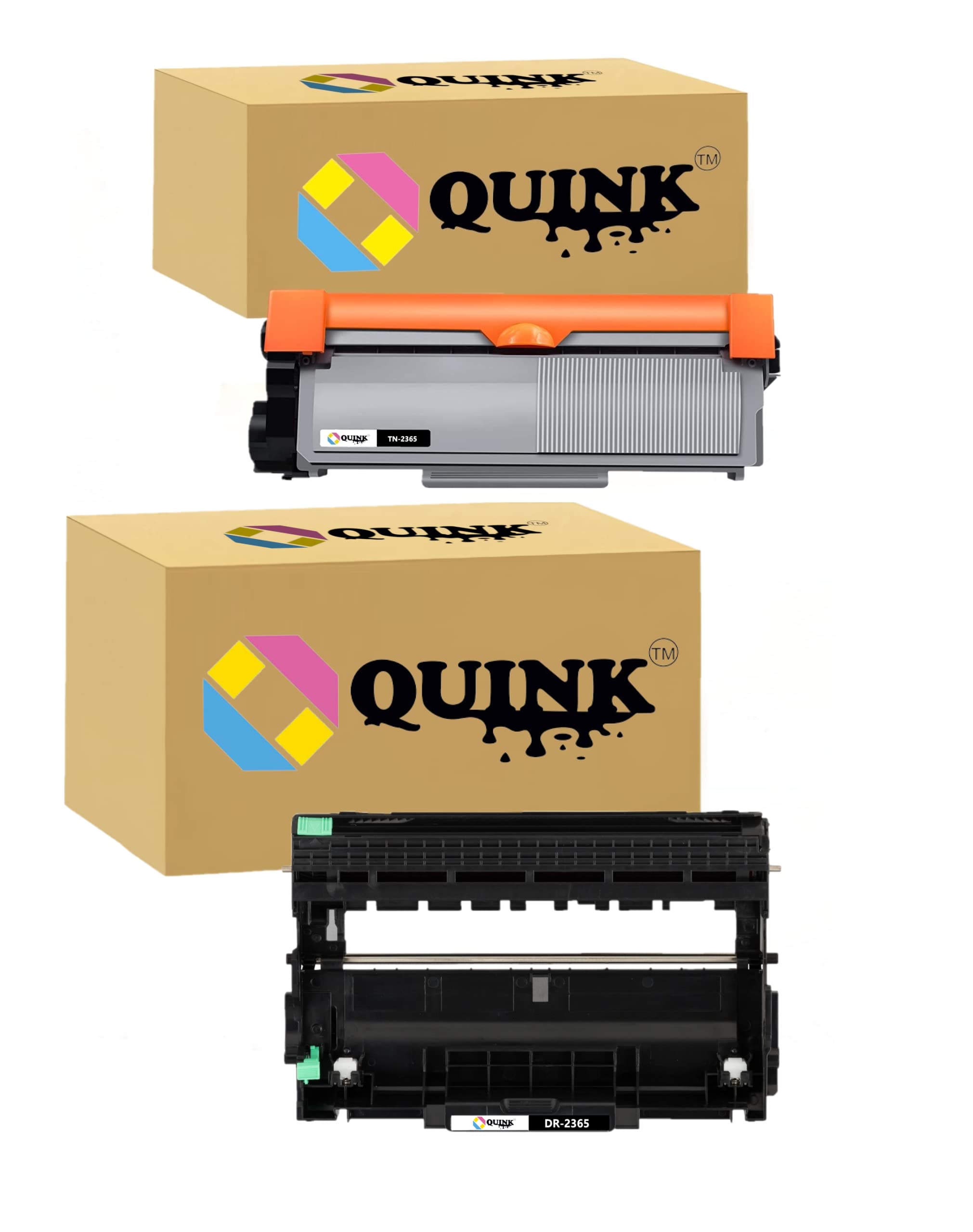 QUNK TN-2365 + DR 2365 Toner Cartridge & Drum Unit Compatible for ...