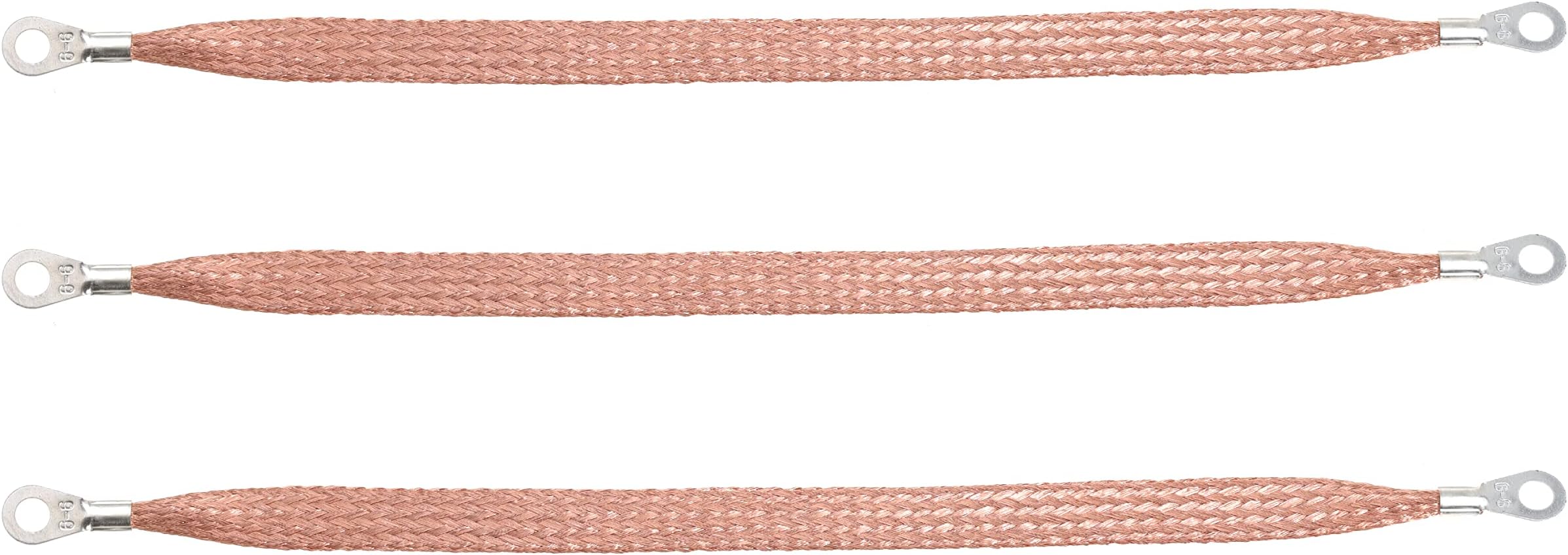 Amazon.com: 11.4'' Braided Ground Strap Automotive Tinned Copper Ground ...