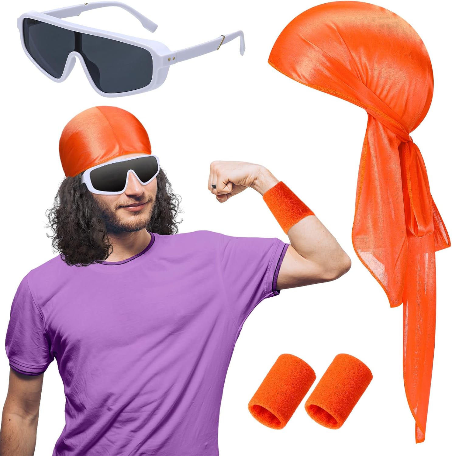 Amazon.com: Mepase 3 Pcs Halloween Adult Wrestler Costumes for Men ...