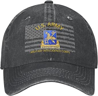 Us Military Intelligence Corps Veteran Hat Baseball Cap Adjustable Dad ...