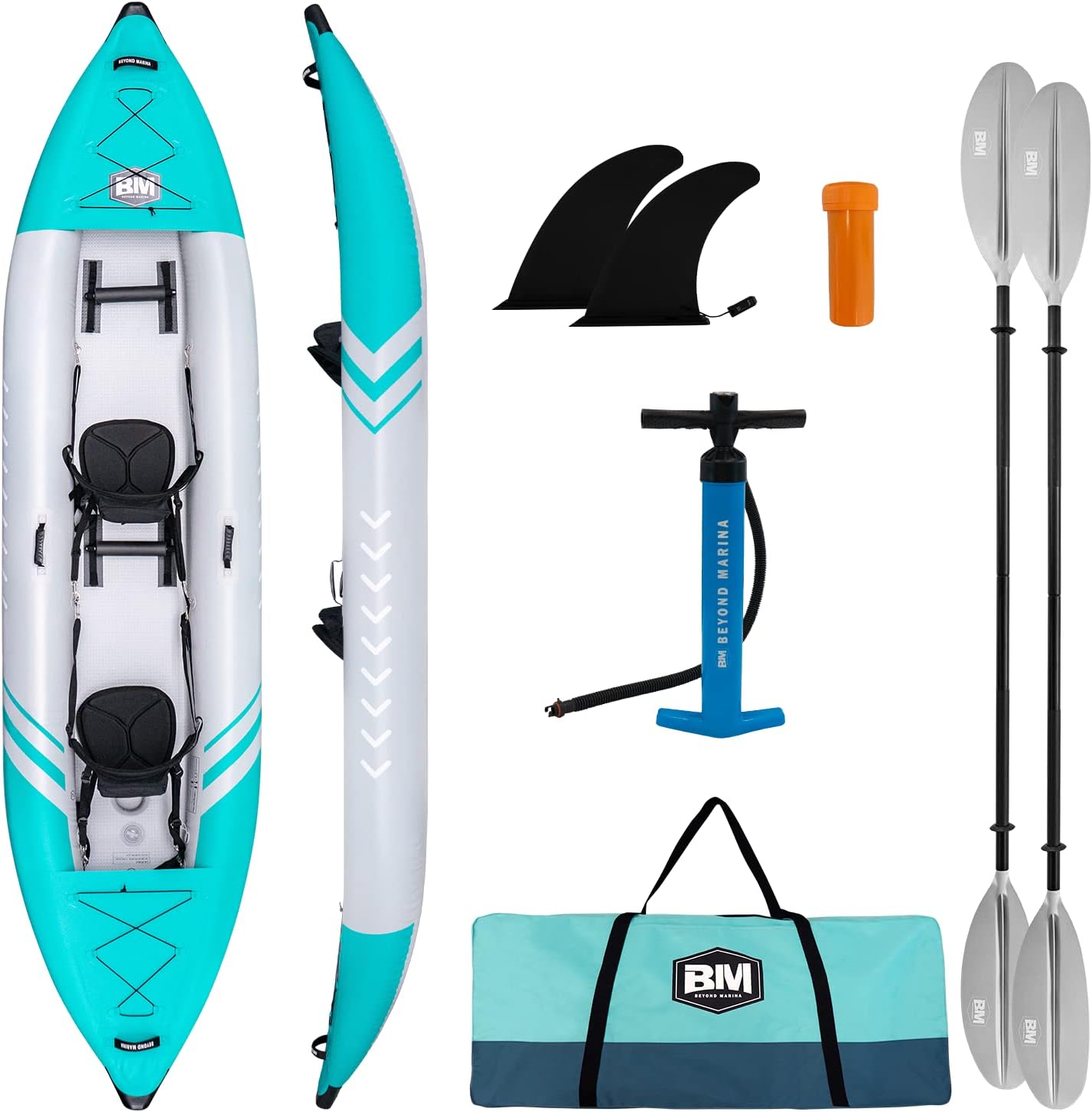 Kayak inflable para 2 personas para adultos Kayak en tándem BEYOND ...