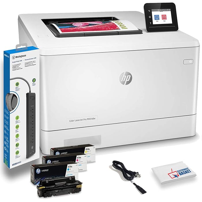 Buy HP Color Laserjet Pro M454dw Wireless Color Laser Printer with ...
