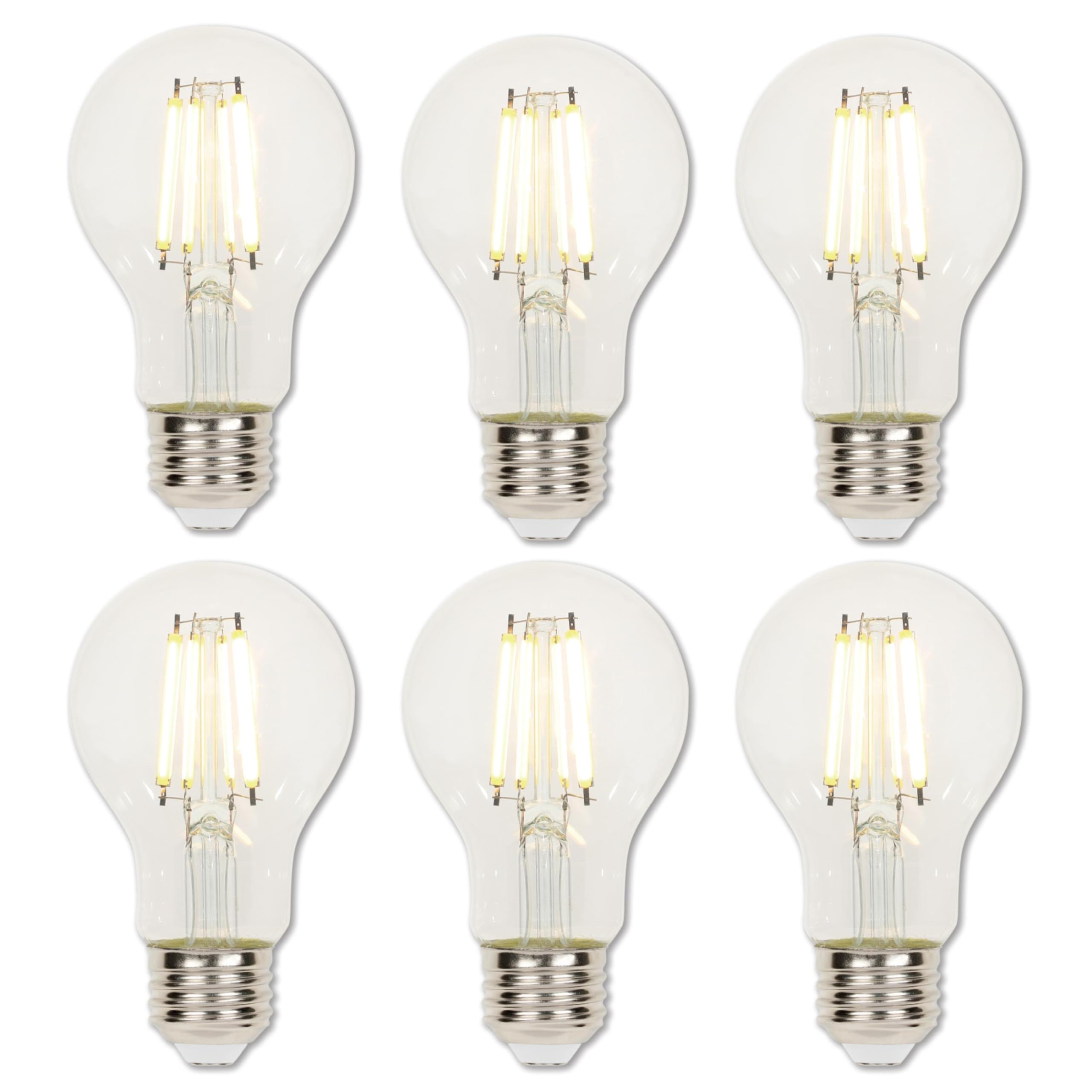 Westinghouse 5258020 6.5 Watt (60 Watt Equivalent) A19 Dimmable Clear ...