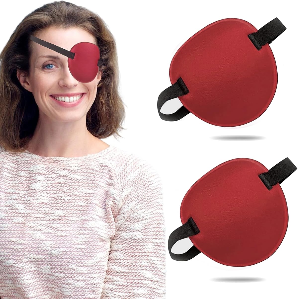 Eye Patch 2pcs 3d Adjustable Eyepatch Medical Eye Patches Right ...