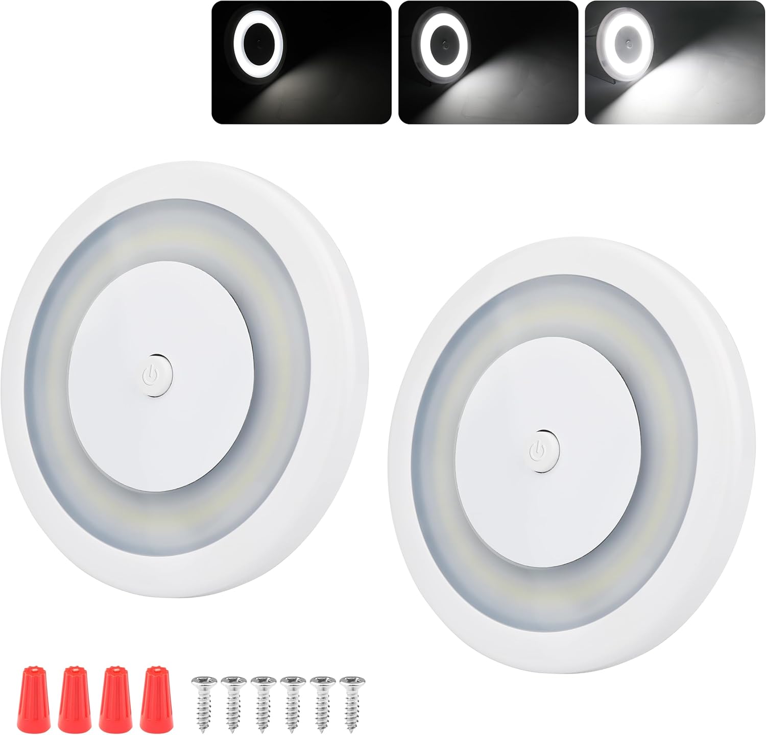 Amazon.com: RVZONE RV Boat LED Ceiling Dome Light 12V 600LM RV Puck ...