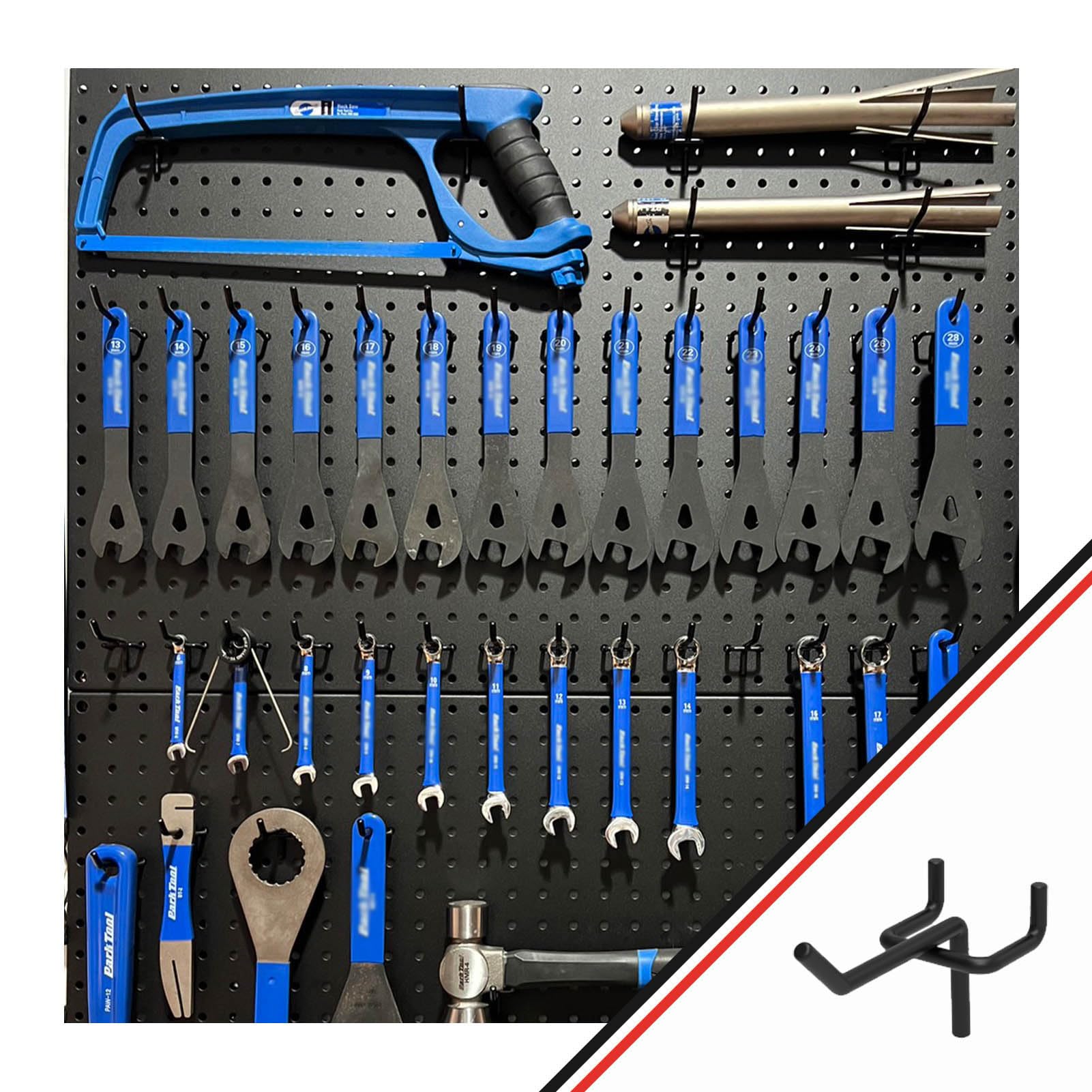 Swift Courser 10 Pack Heavy Duty Pegboard Hooks, Metal Peg Board Hooks ...