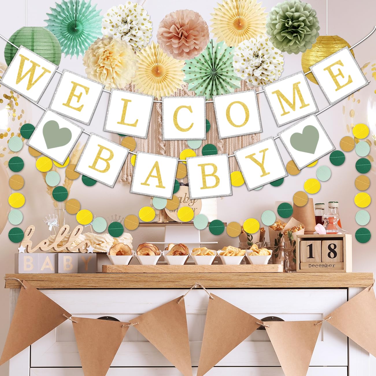 Baby Shower Decorations Banners First Birthday Banner With Teddy Bear