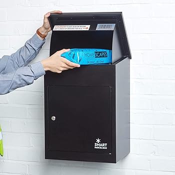 Extra Large Smart Parcel Drop Box Dark Grey Front & Rear Access Dual ...
