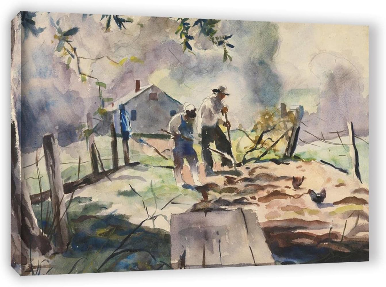 Andrew Wyeth Prints-Famous Paintings print on canvas-‘Tending to the ...