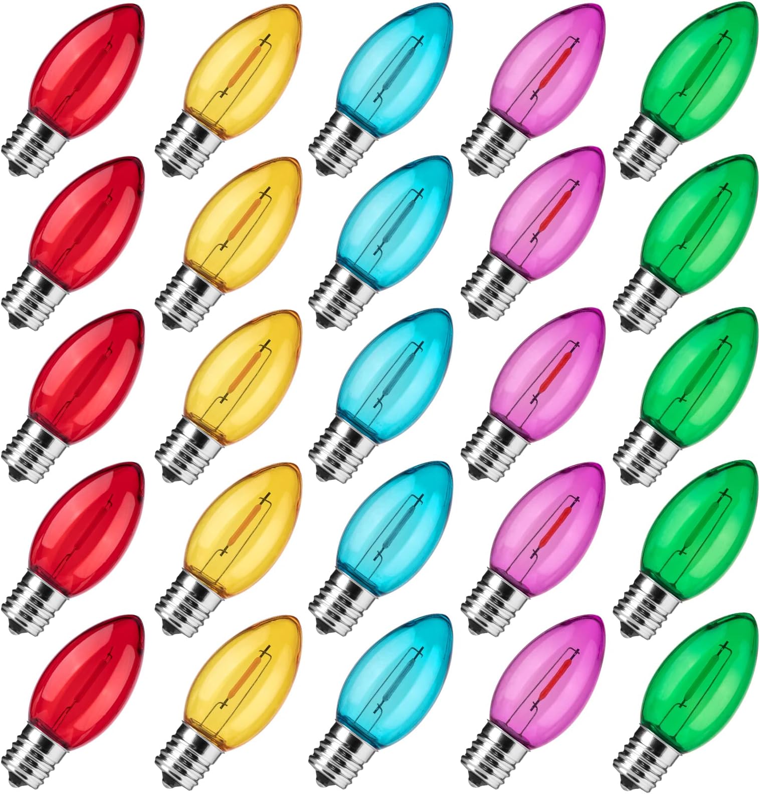 Holiday Lighting Outlet Smooth C9 Christmas Lights | Multi Colored LED ...