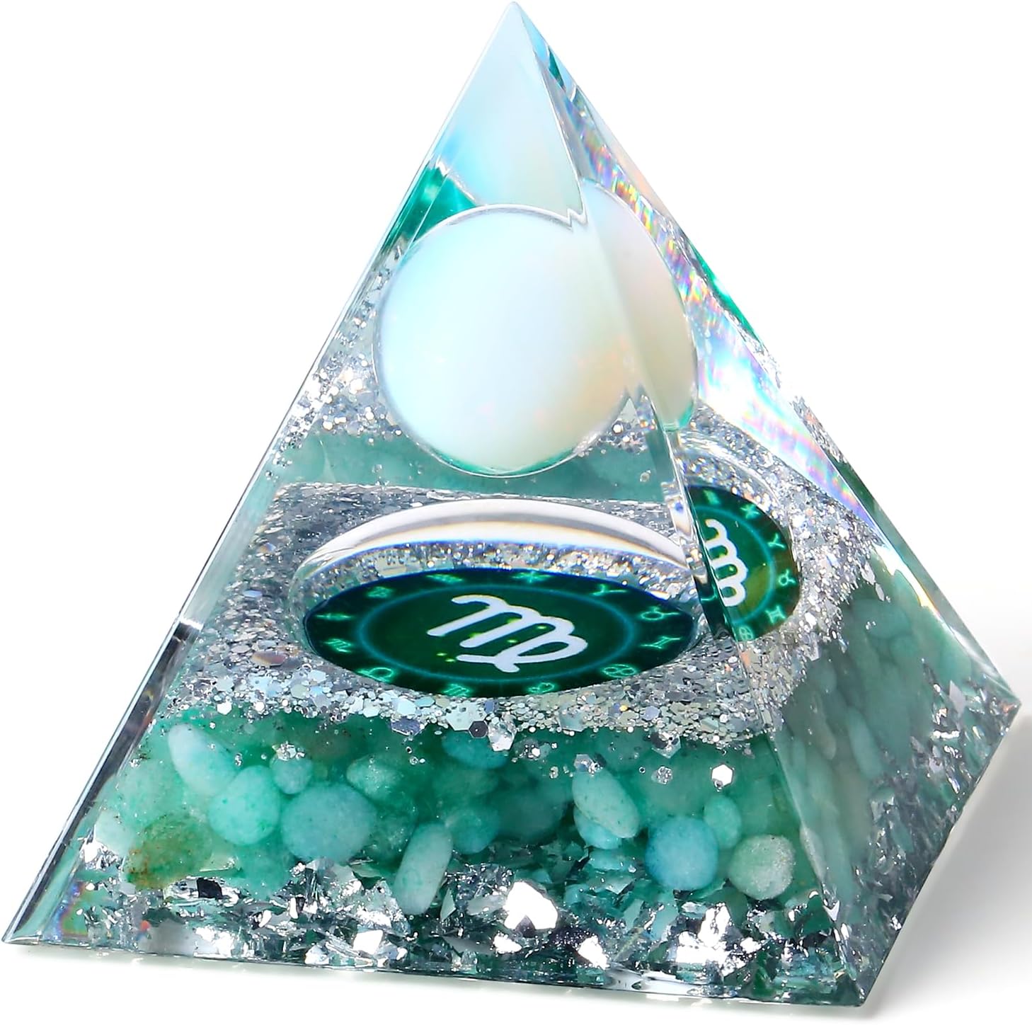 Amazon.com: YATOJUZI 12 Zodiac Orgone Pyramid Virgo Zodiac Healing ...