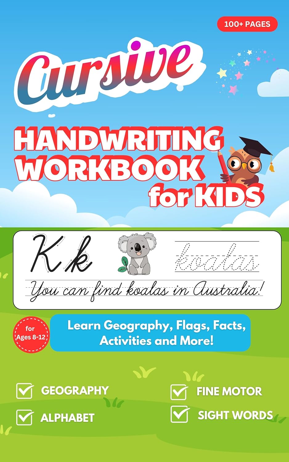Amazon.com: Cursive Handwriting Workbook for Kids Ages 8-12: Learn ...