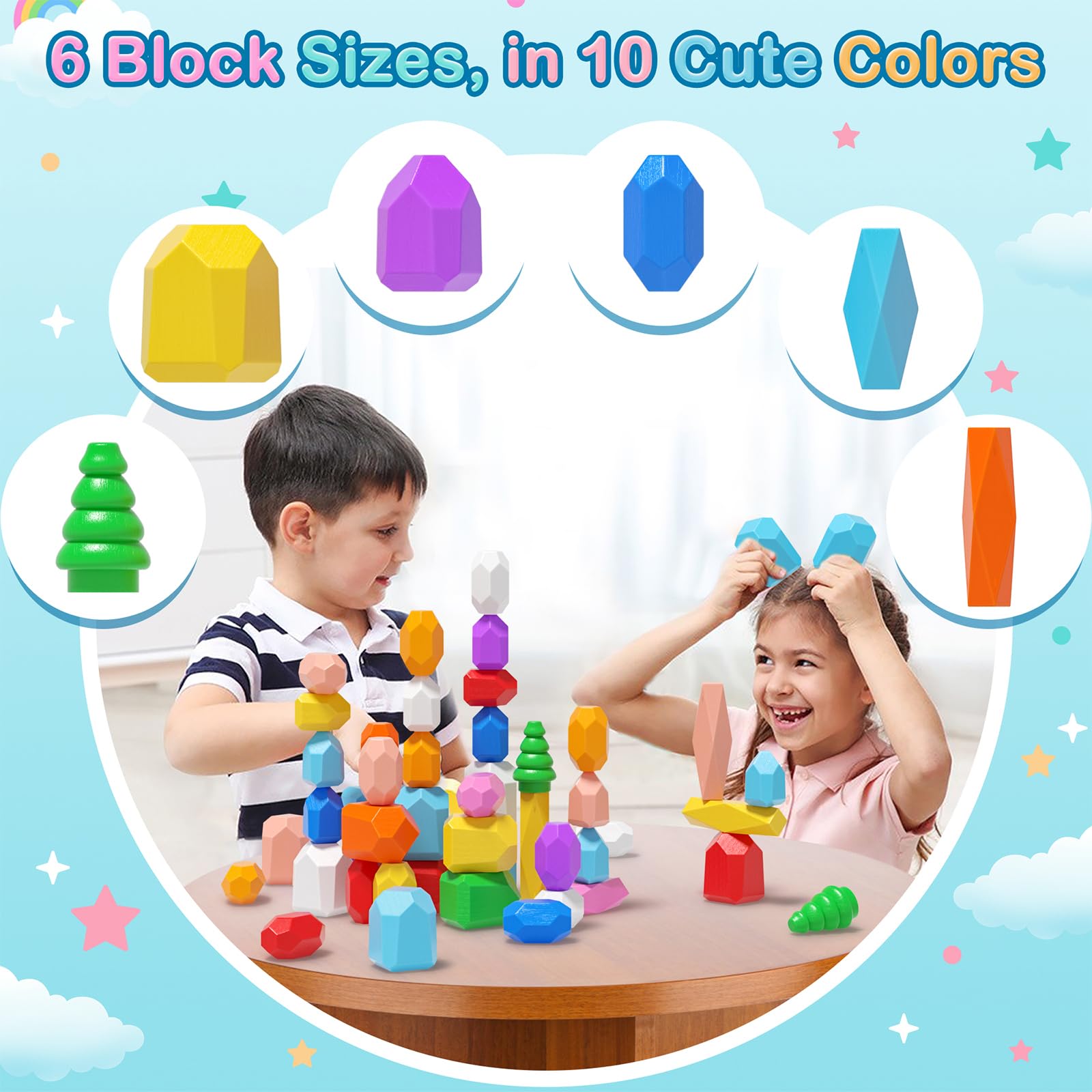 Cute Baby Playing With Blocks