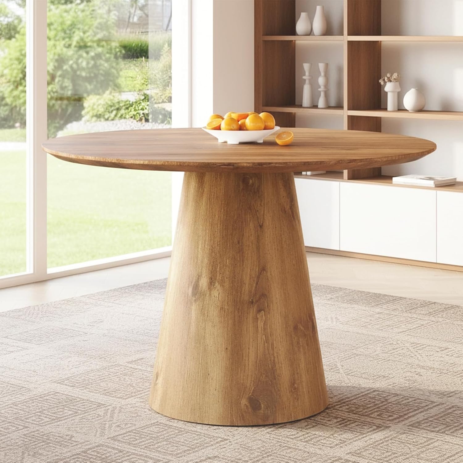Amazon.com - Vohuai 45-Inch Round Dining Table, Wood Round Table for 4/ ...