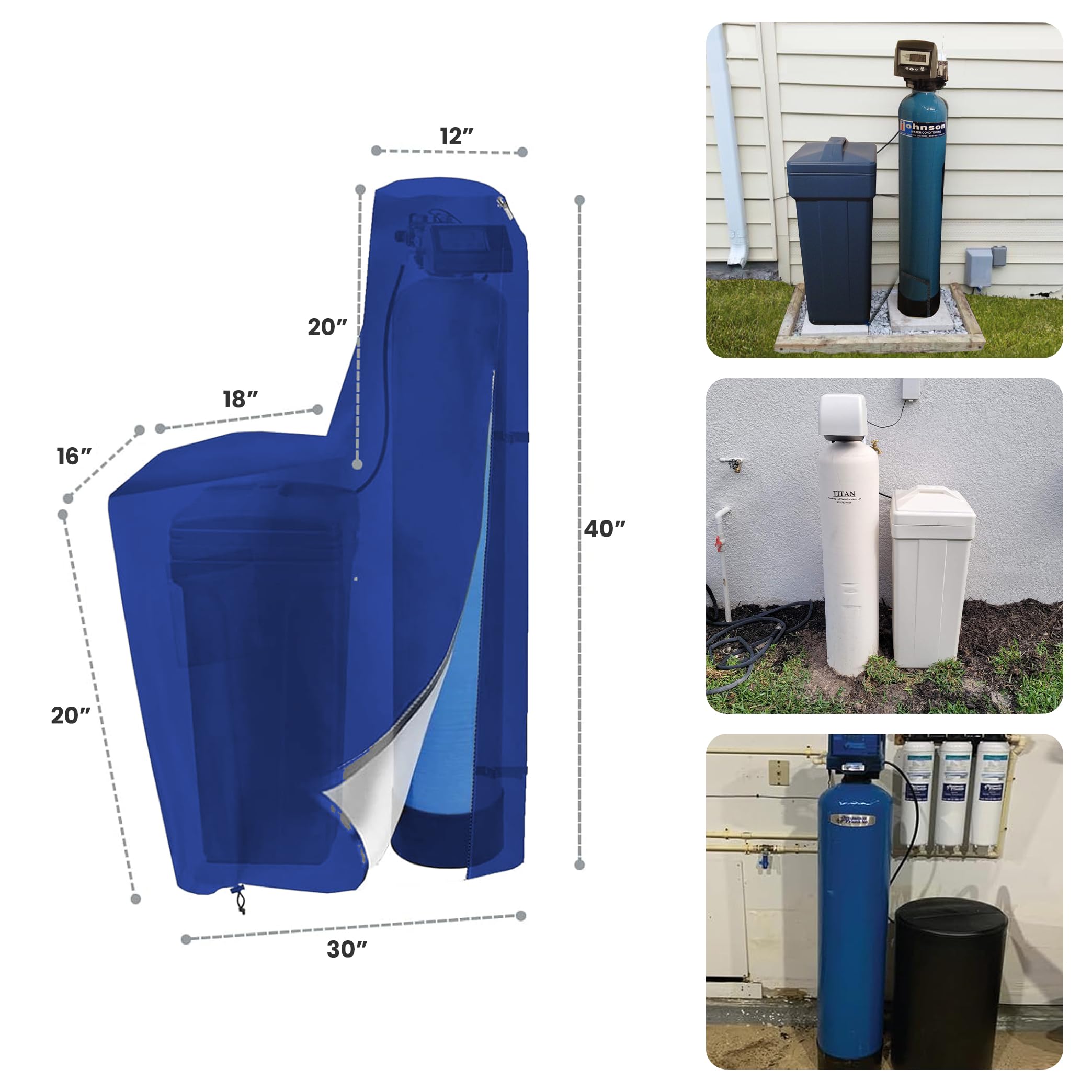 Water Softener Tank Covers Cold Snap Water Softener Covers (Beige)