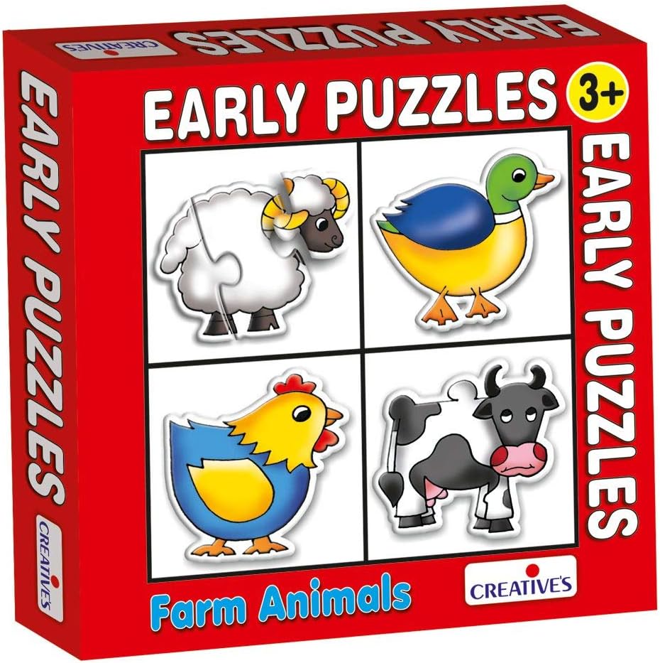 Buy Creative's Early Puzzles Step-1 | Farms Animals Puzzles | Knowledge ...