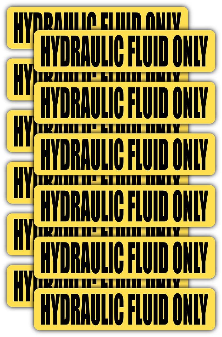 Amazon.com - Hydraulic Fluid ONLY Automotive Decals | Stickers | Lift ...