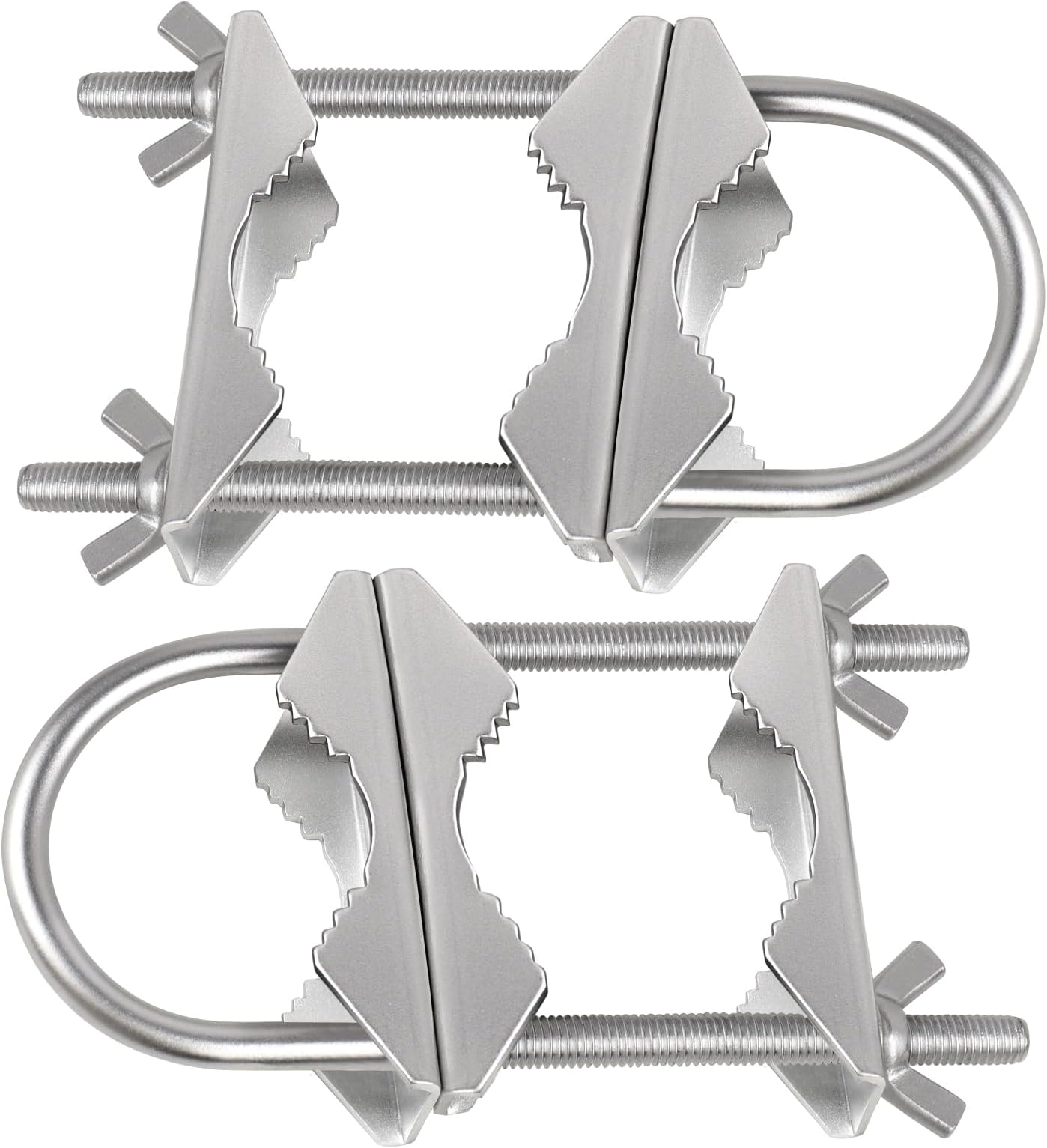Amazon.com: 2PCS Antenna Mast Clamp Cross-Over Bracket Kit with U Bolts ...