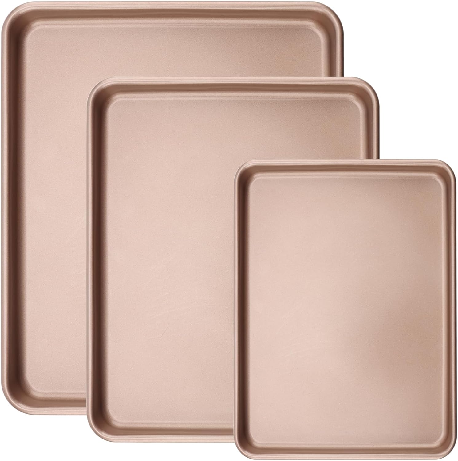 Amazon.com: ZOENHOU Baking Sheet Pan Set of 3, 9 11 13 Inch Nonstick ...