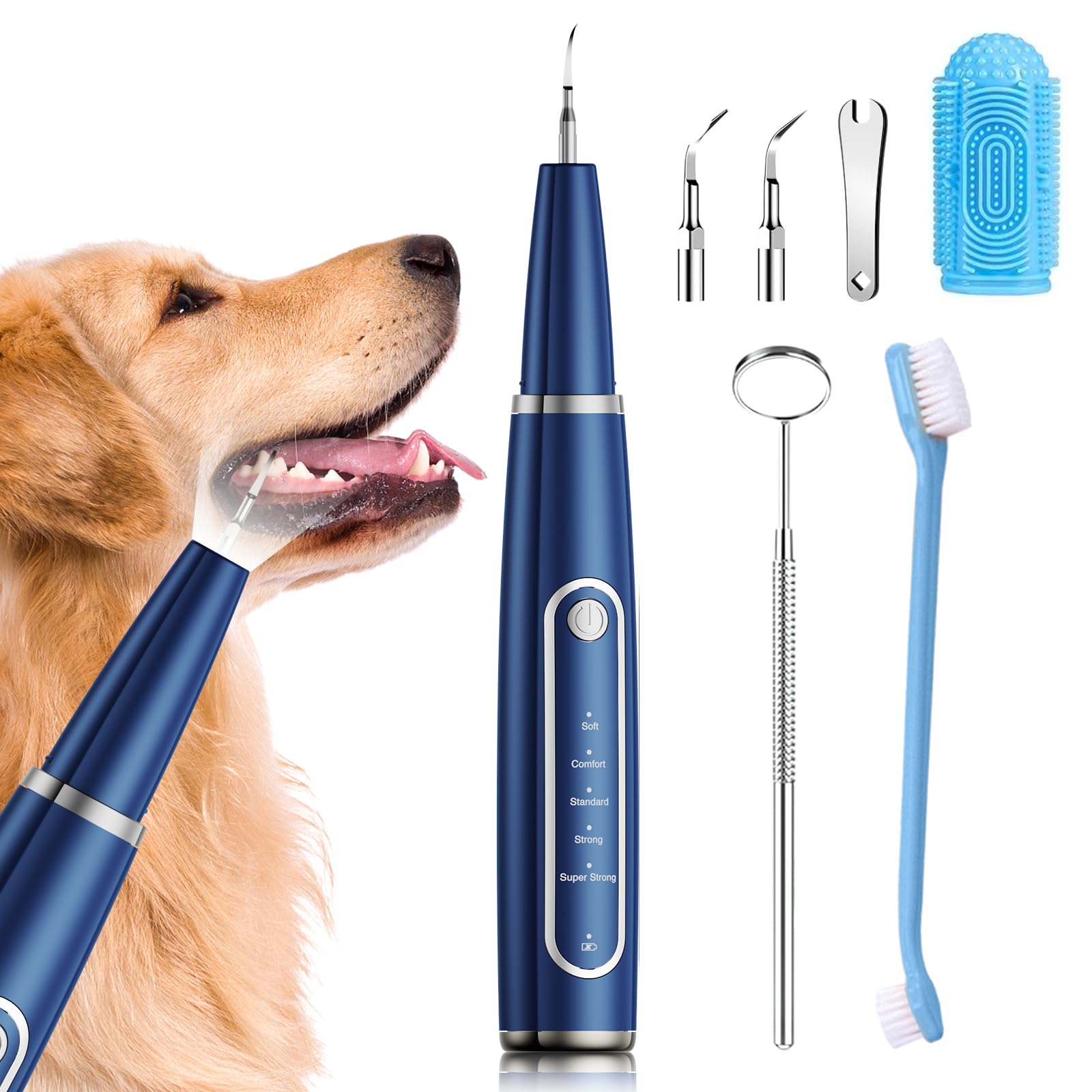 Ni-SHEN Dog Teeth Cleaning Kit, Pet Tooth Cleaner Dental Care Tartar ...