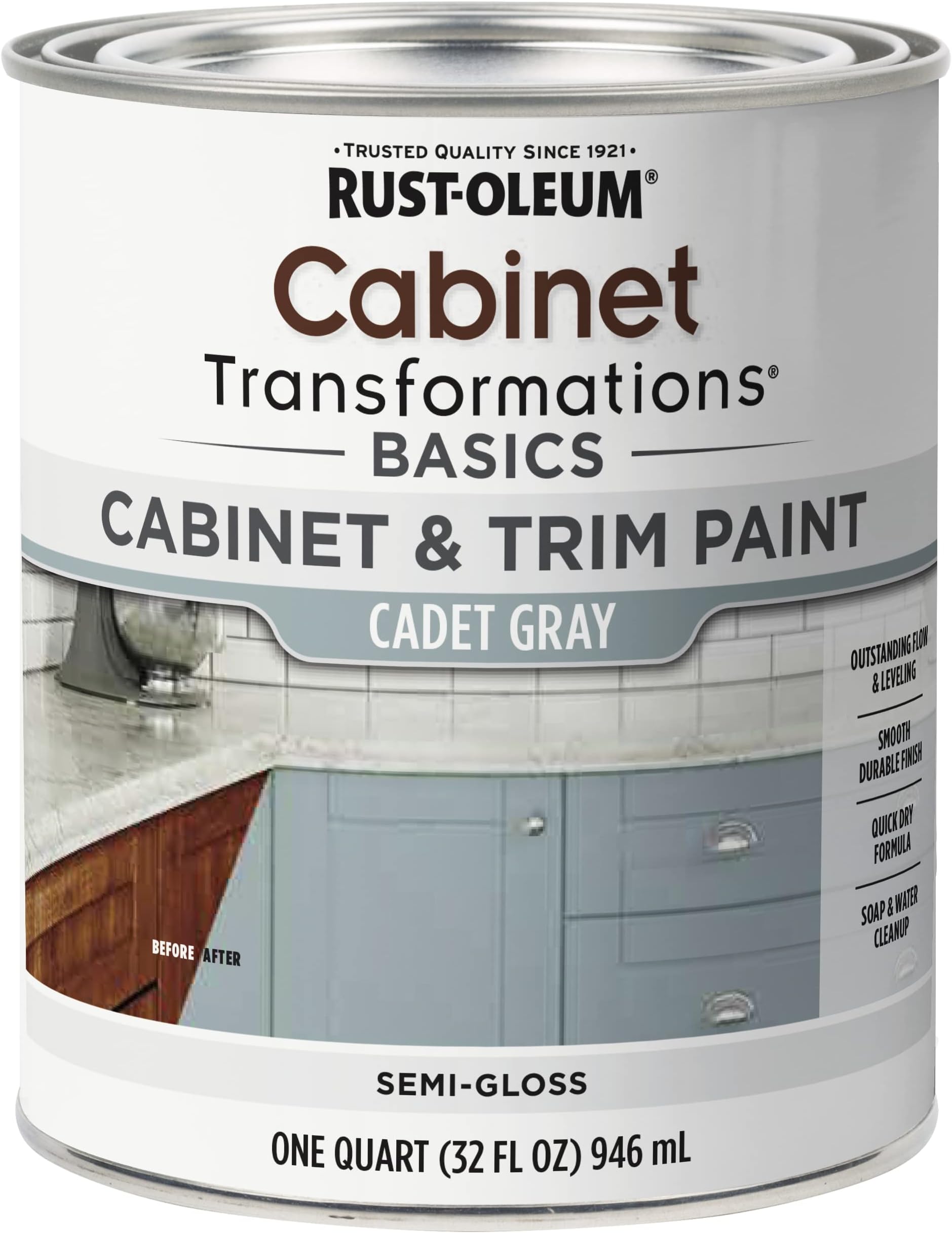 INSL-X Cabinet Coat - Urethane Acrylic Semi-Gloss Enamel Cabinet Paint ...