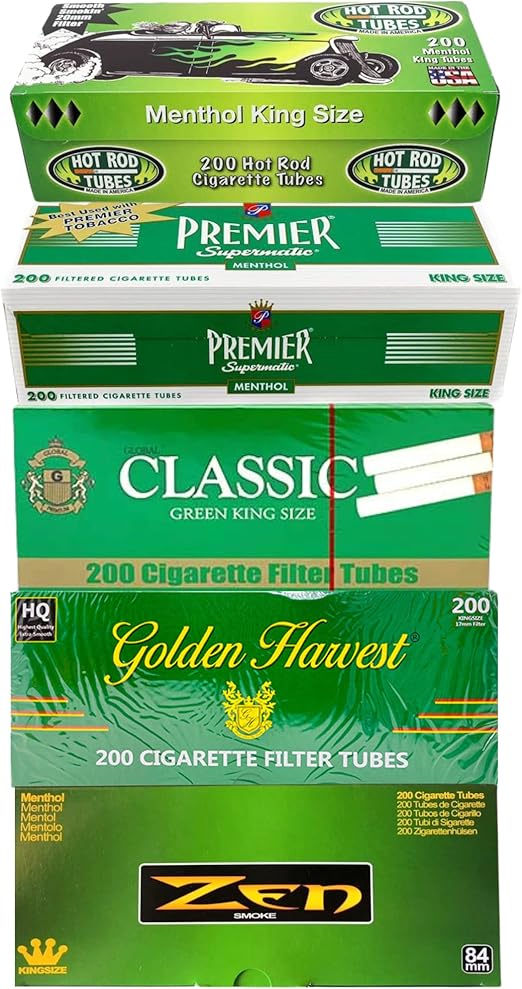 Amazon.com: Zen | Classic Tubes | Hot Rod Menthol | Golden Harvest ...