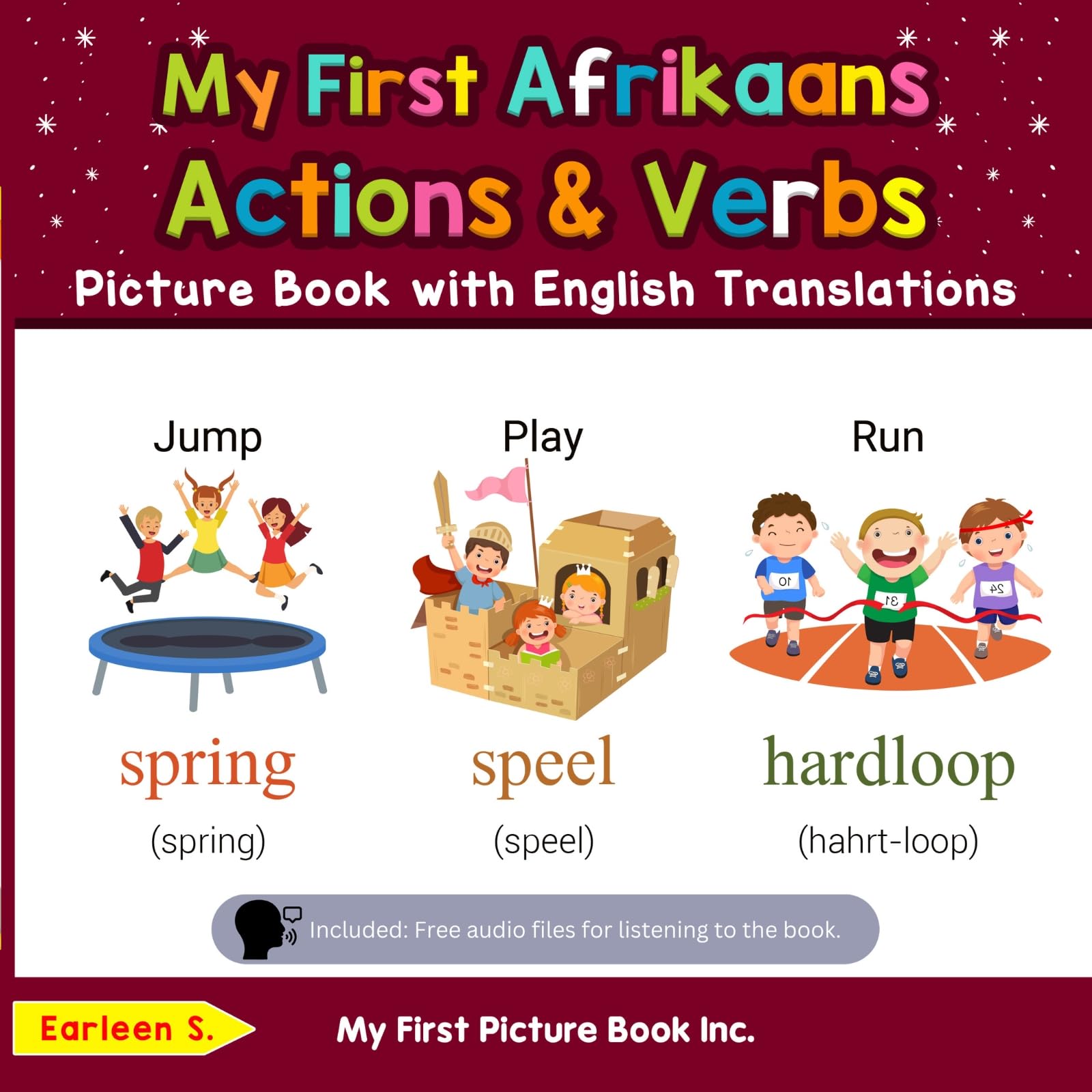 My First Afrikaans Action And Verbs Picture Book With English ...