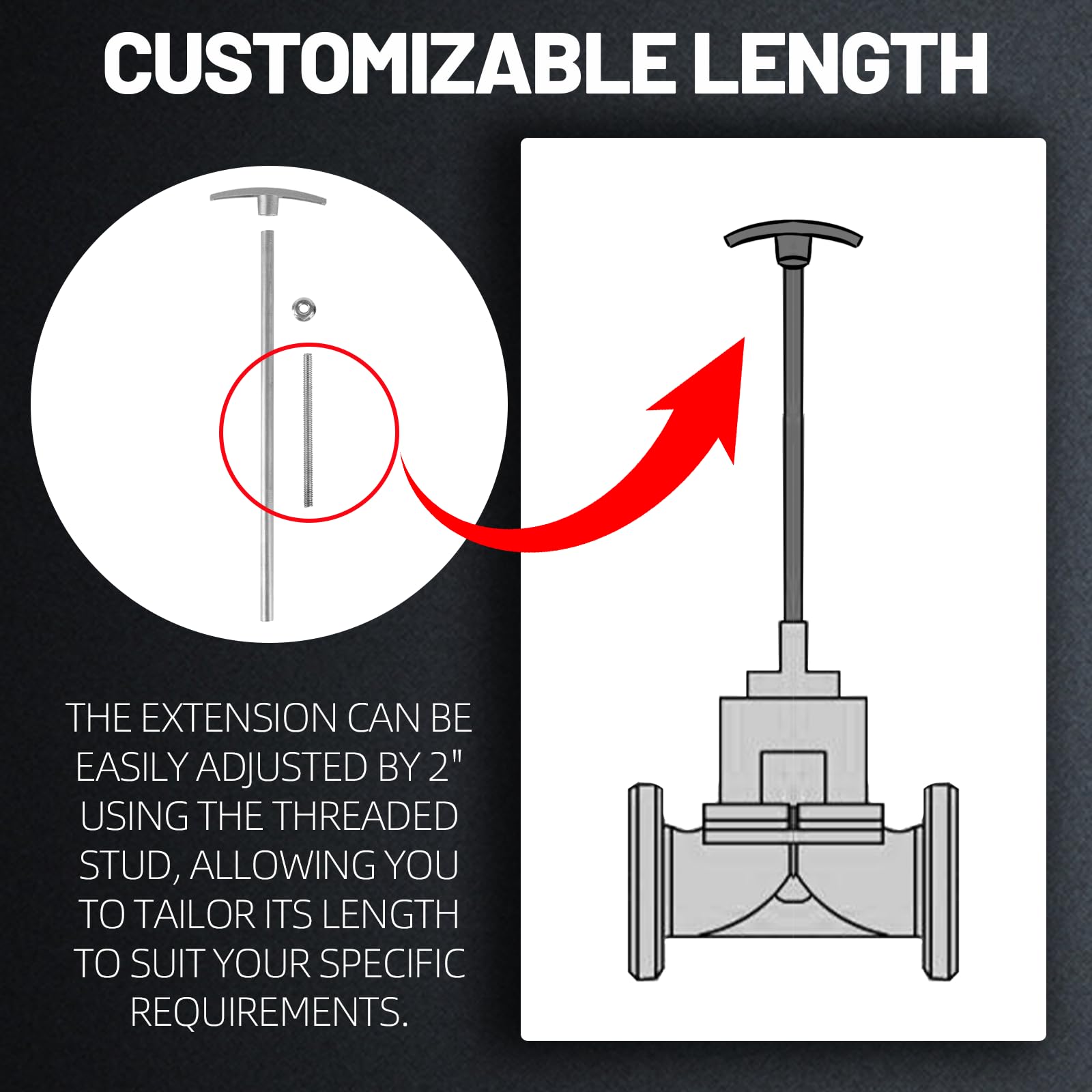 Snapklik.com : TonGass (2 Pack) RV Waste Valve Extension Tube 9 ...