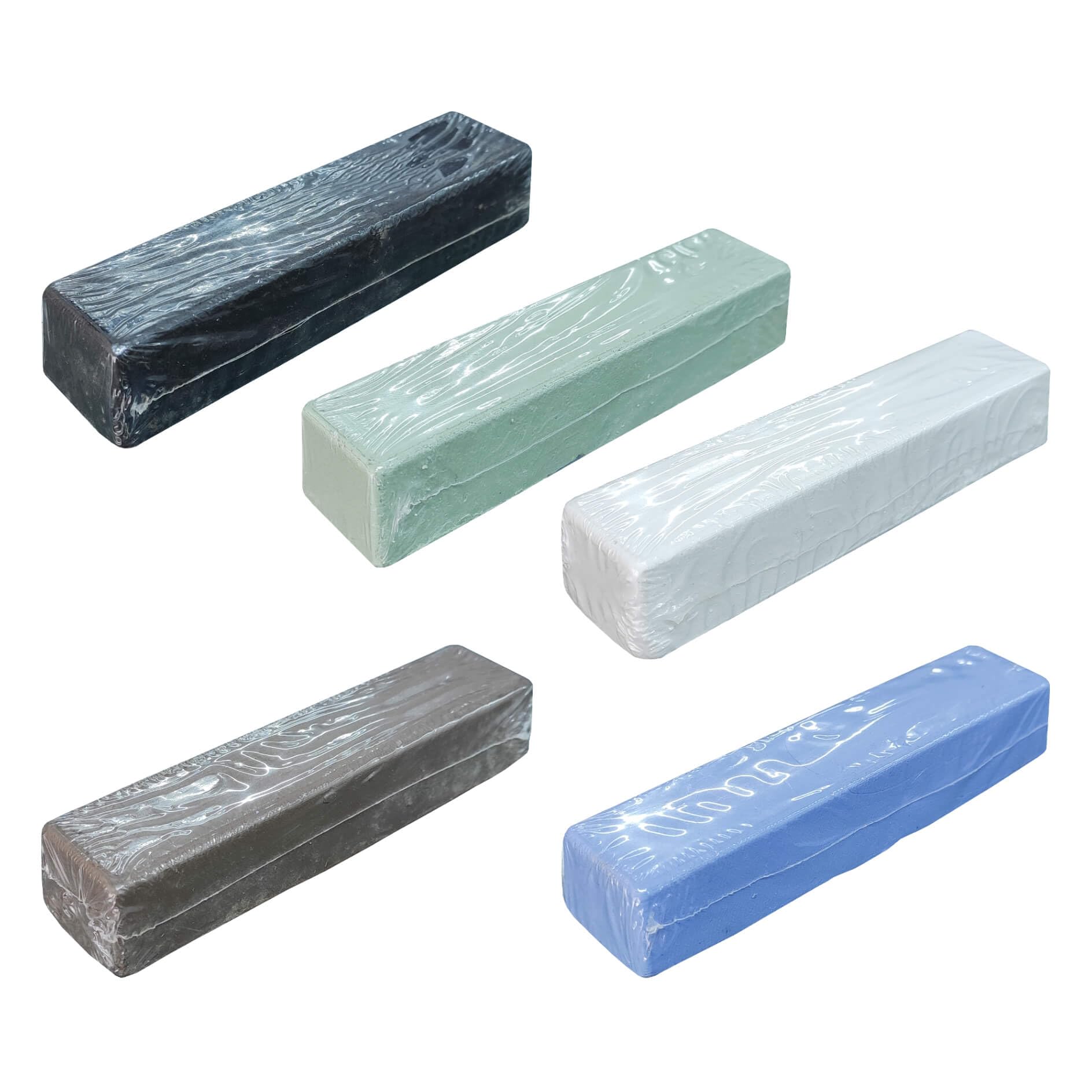 Metal Polishing Compound Kit 20Oz, Total 5Pc Buffing Compound Bars ...