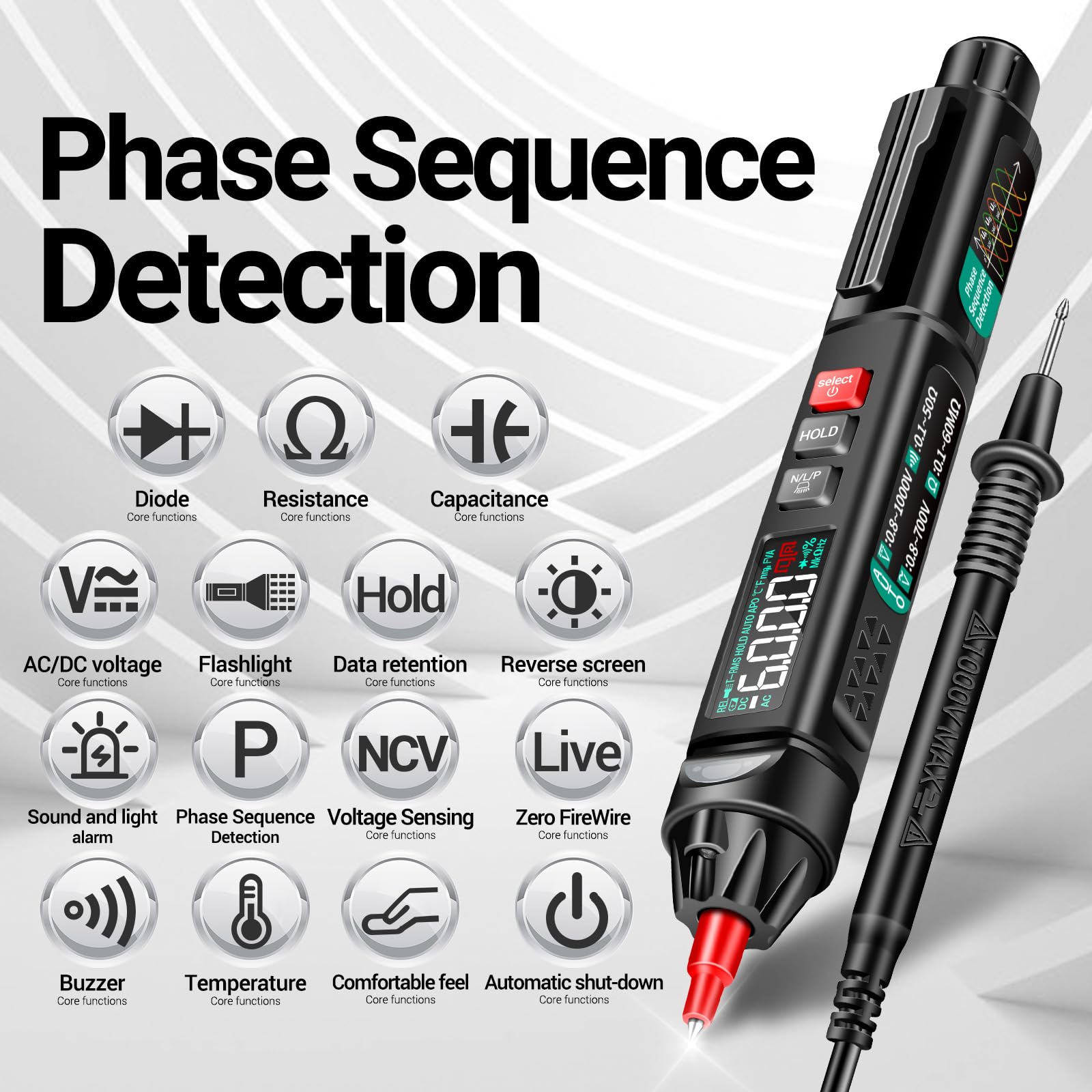 Snapklik.com : ANENG Pen Type Digital Multimeter AC/DC Voltage Tester ...