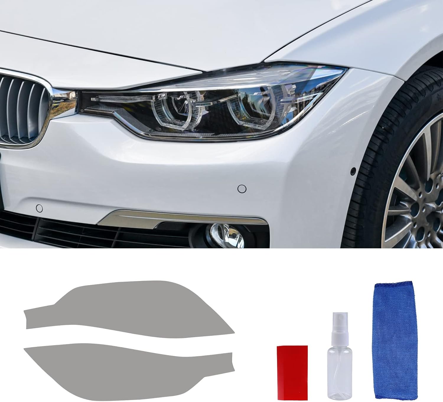 Amazon.com: ramuel Compatible with Car Headlight Protective Film Car Light Tint Film Headlamp ...