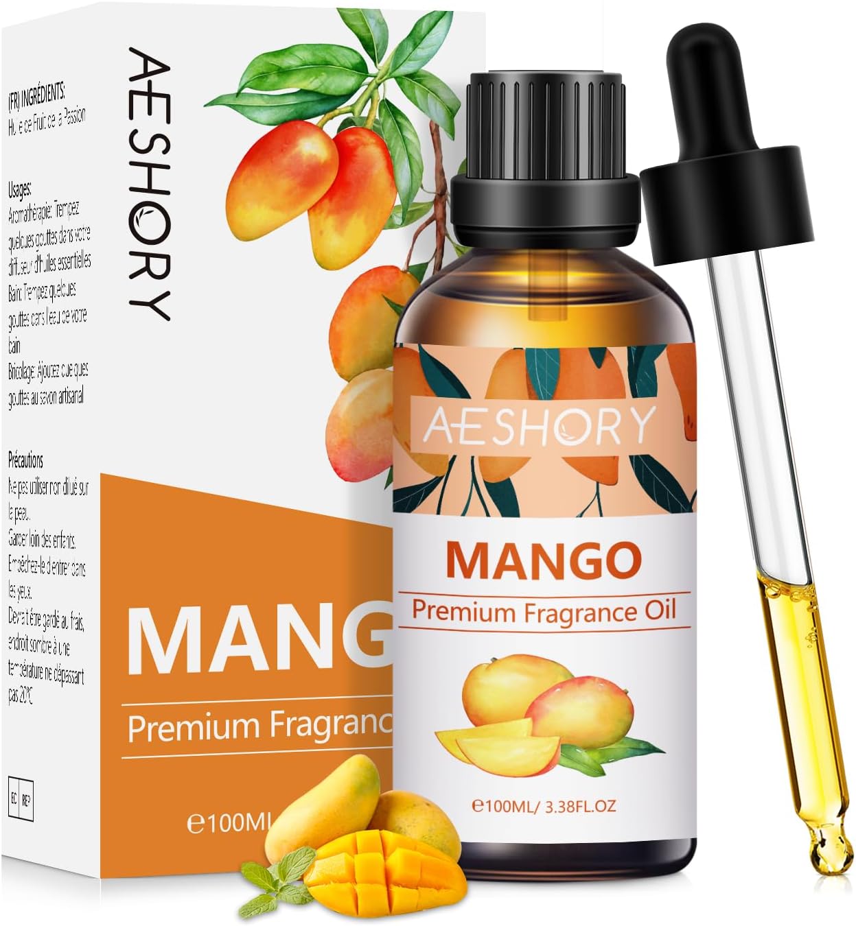 Amazon.com: Mango Essential Oil, Roll-on Mango Oil Sets (4 Fl Oz + 0.33 ...