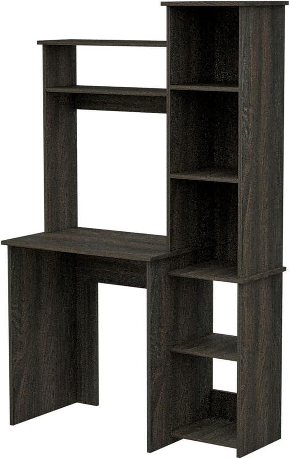 Amazon.com: Benjara Ruby 64 Inch Desk and Hutch Set, 5 Open ...