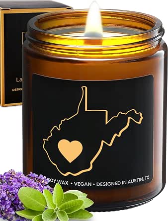 Amazon.com: West Virginia State Candle, West Virginia Gifts for Men ...