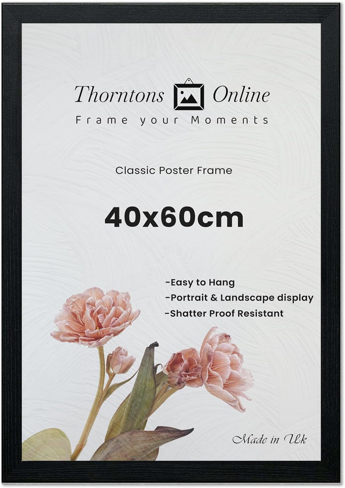 Z&Q Wall Display Pictures Posters Photo Frame Black - 40x60cm (Set of 3 ...