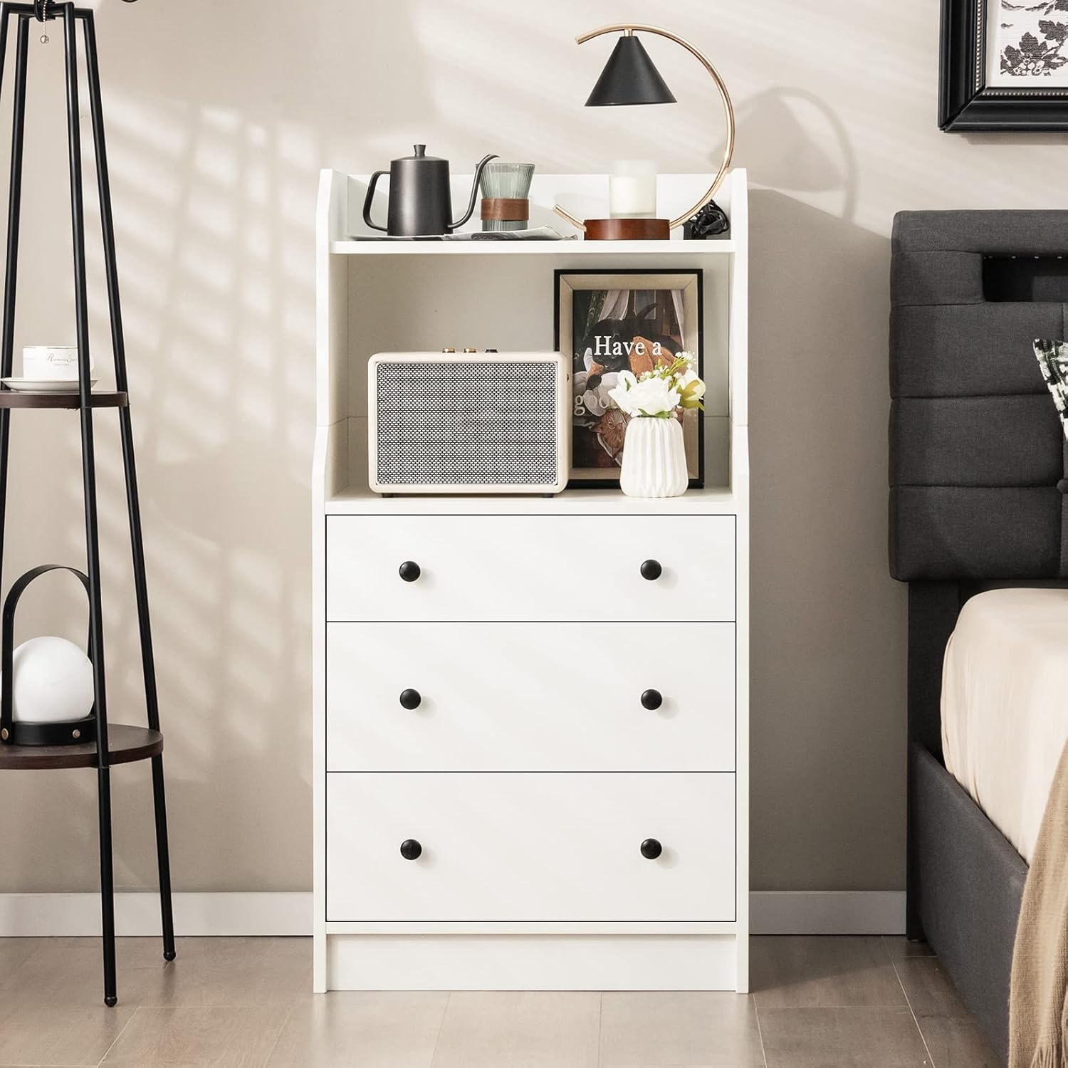 Amazon.com: Giantex 3 Drawers Dresser for Bedroom - Modern Storage ...