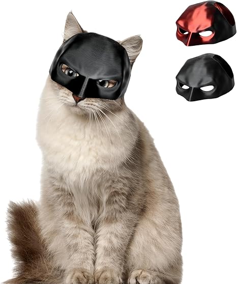 Aomig Batcat Mask Cat Mask for Cats Bat Mask 3D Funny Batman Mask Pet ...