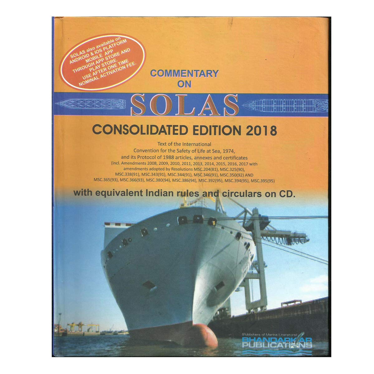 Buy SOLAS Consolidated Edition 2018 with Commentary, equivalent Indian ...