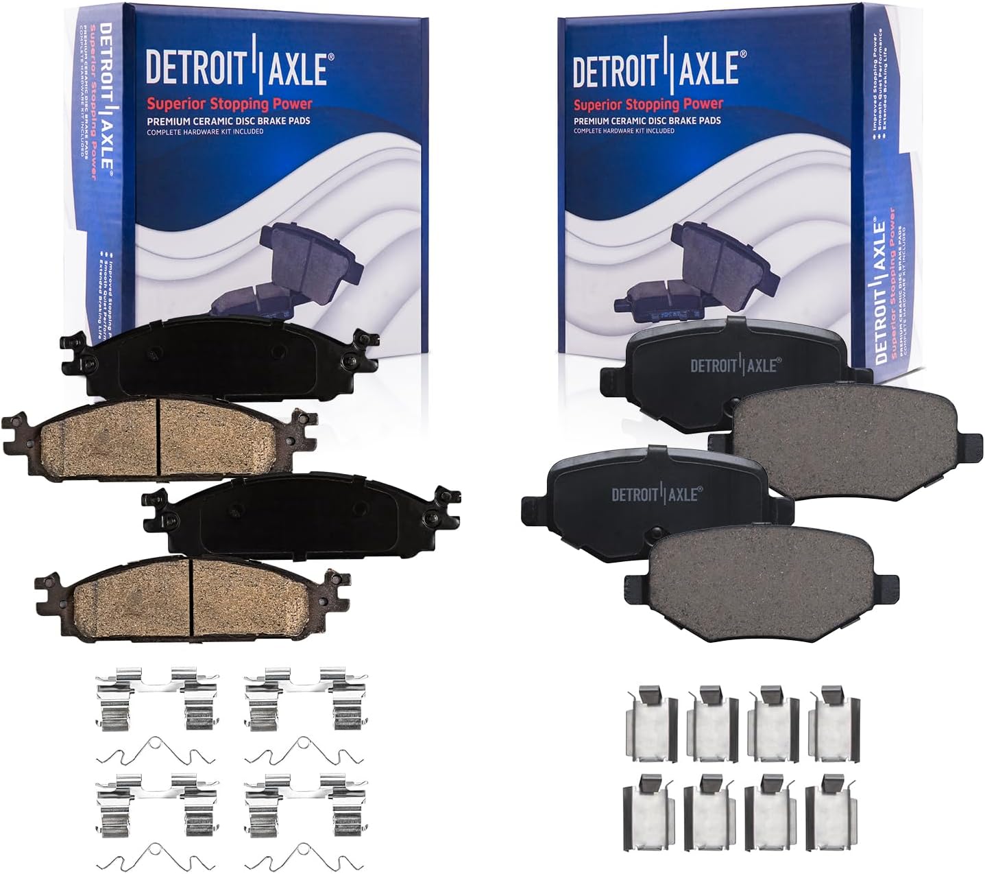 Amazon.com: Detroit Axle - Brake Pads for Ford Explorer Flex Taurus ...