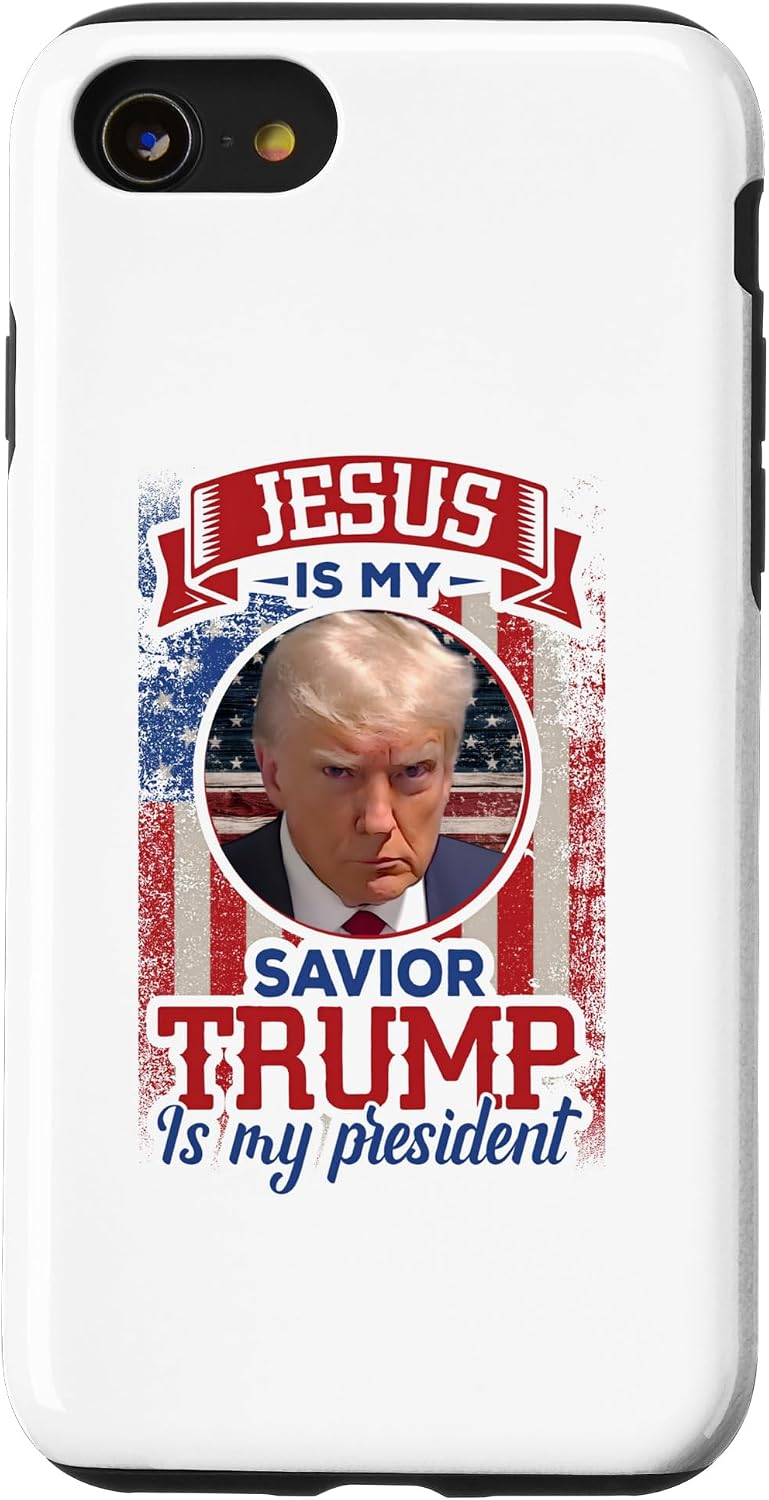 Amazon.com: iPhone SE (2020) / 7 / 8 Trump Indicted Four Times Mugshot ...