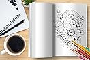 Large Print Coloring Book: Simple and Easy Coloring Book with Beautiful ...