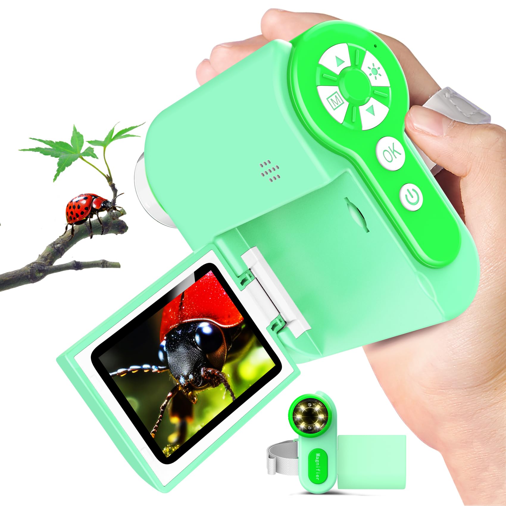 Amazon.com: Laradola Microscope for Kids: Mini Pocket Digital ...