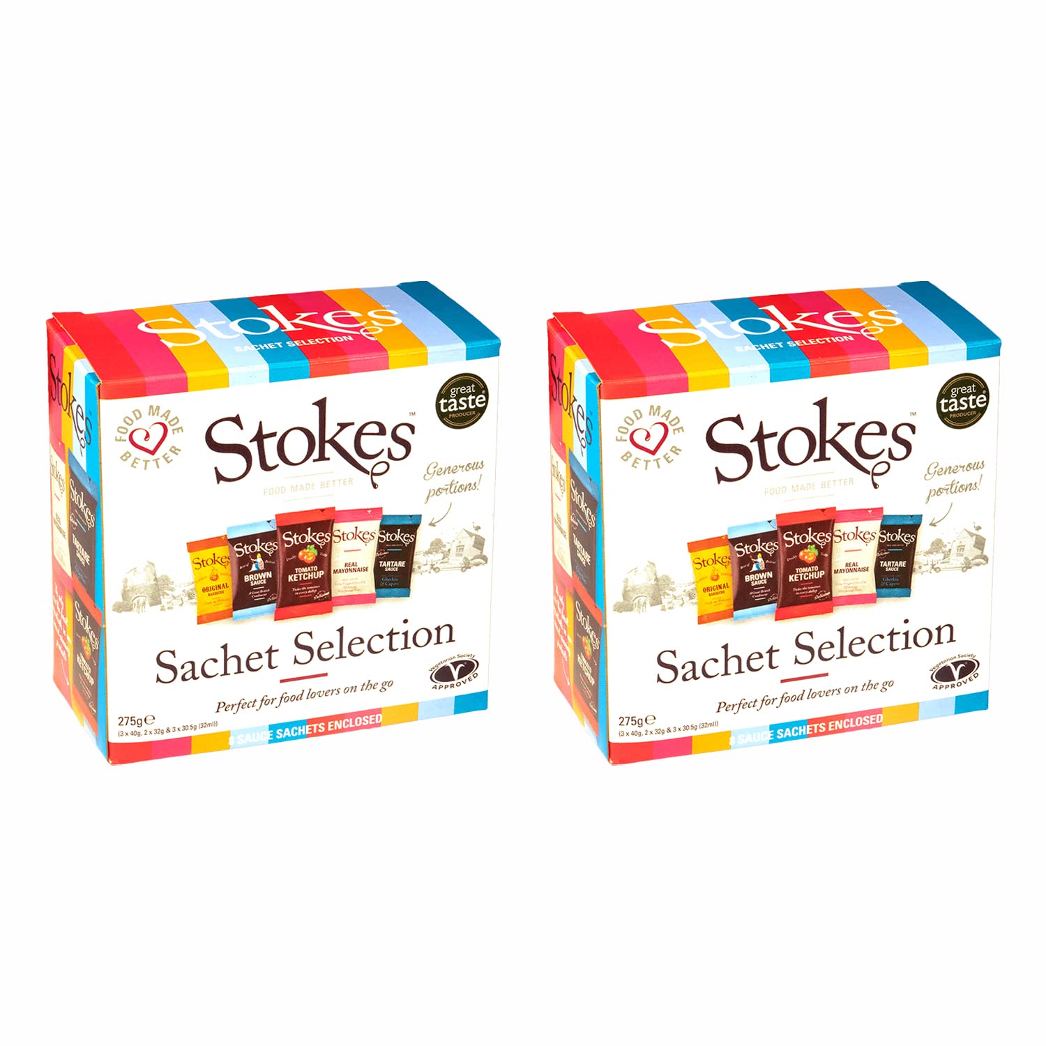 The Stokes Sachet Selection 275g - Pack of 2 : Amazon.co.uk: Grocery