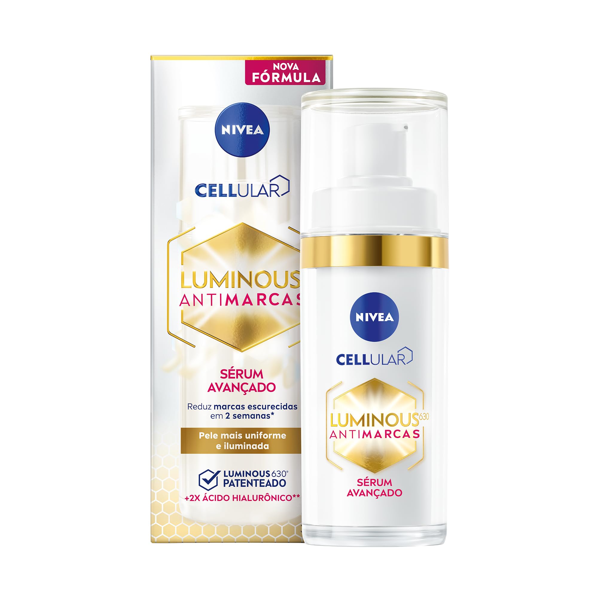 NIVEA Sérum Facial Cellular Luminous 630 30ml | Amazon.com.br
