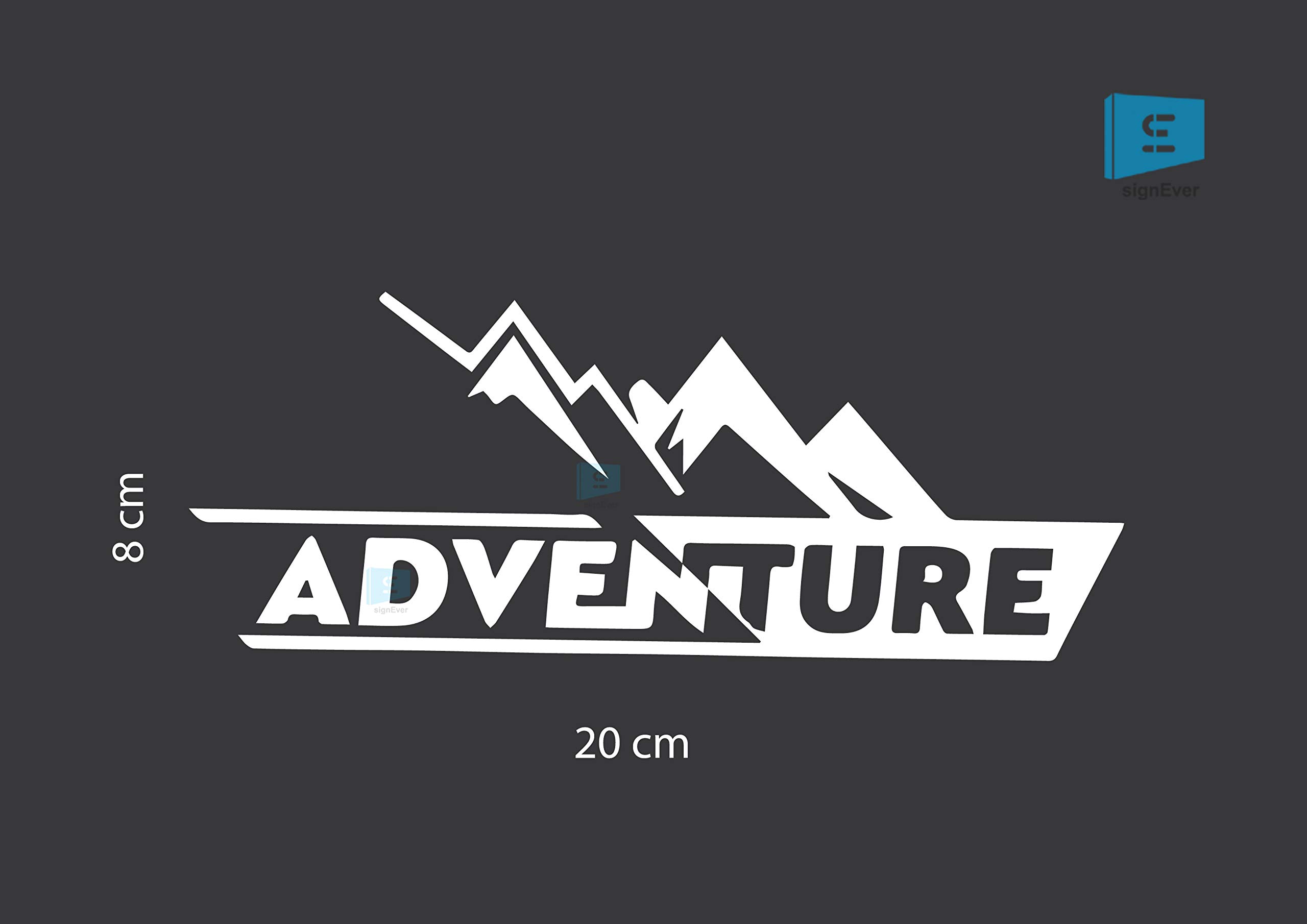 SIGN EVER Adventure Stickers for Ciaz Car Door Side Bonnet Vinyl White ...