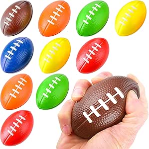 Amazon.com: Bewudy 10 Packs Mini Foam Footballs, 3.25” Inch Small Foam ...