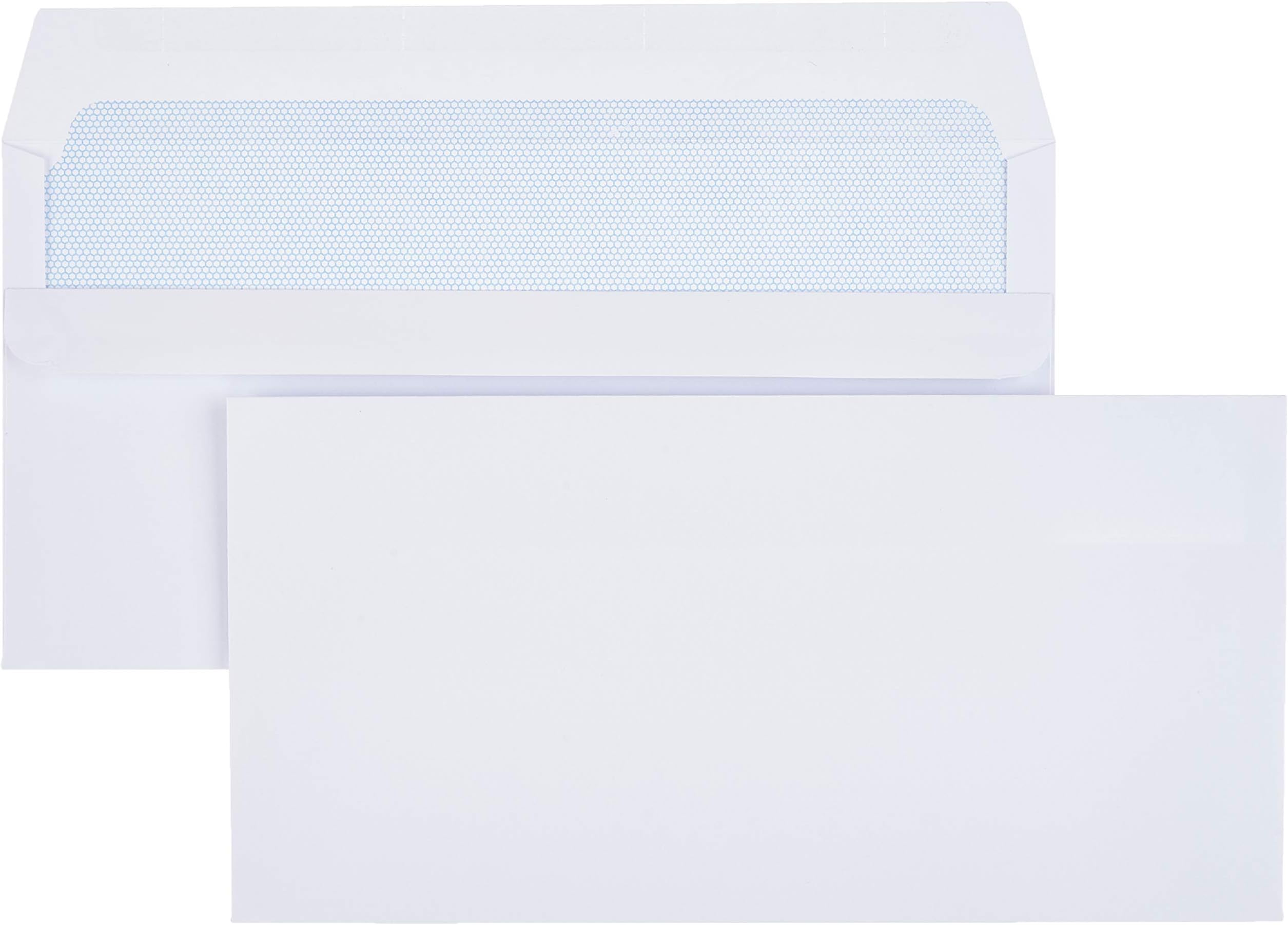 Amazon Basics Self-Seal DL Envelopes, White, 100 gsm, 500 Pack : Amazon ...